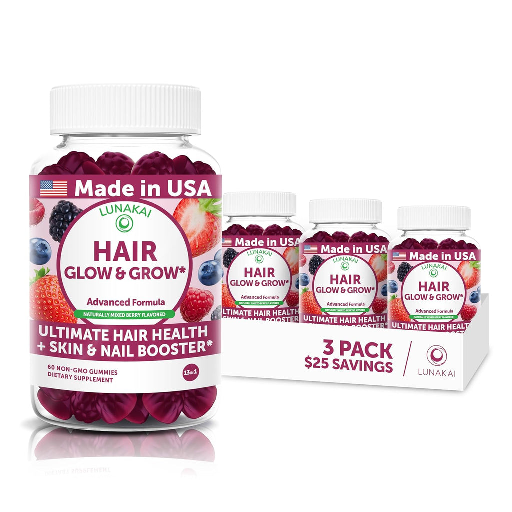 Lunakai hair gummies for healthy growth