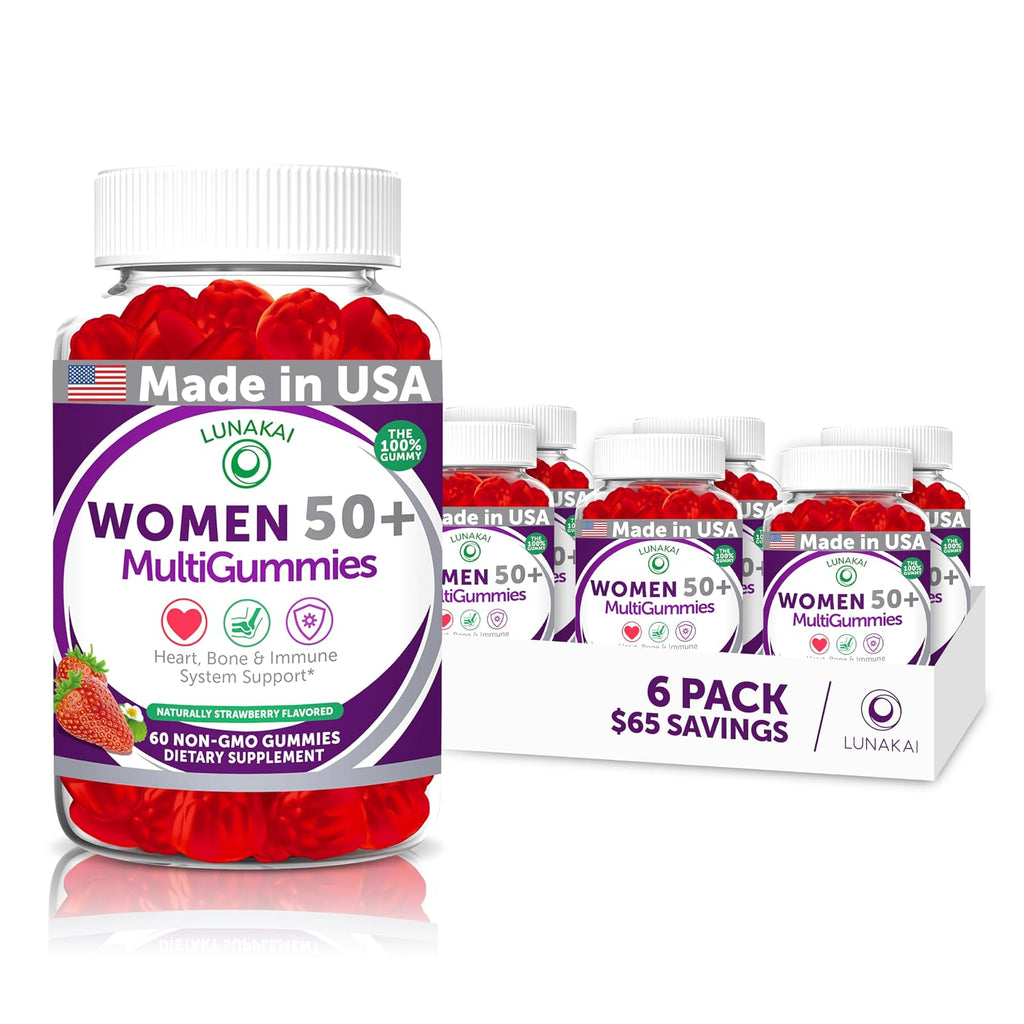 Lunakai multivitamin gummies for women 50+