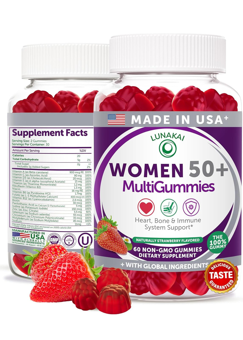 Lunakai multivitamins for women 50 plus