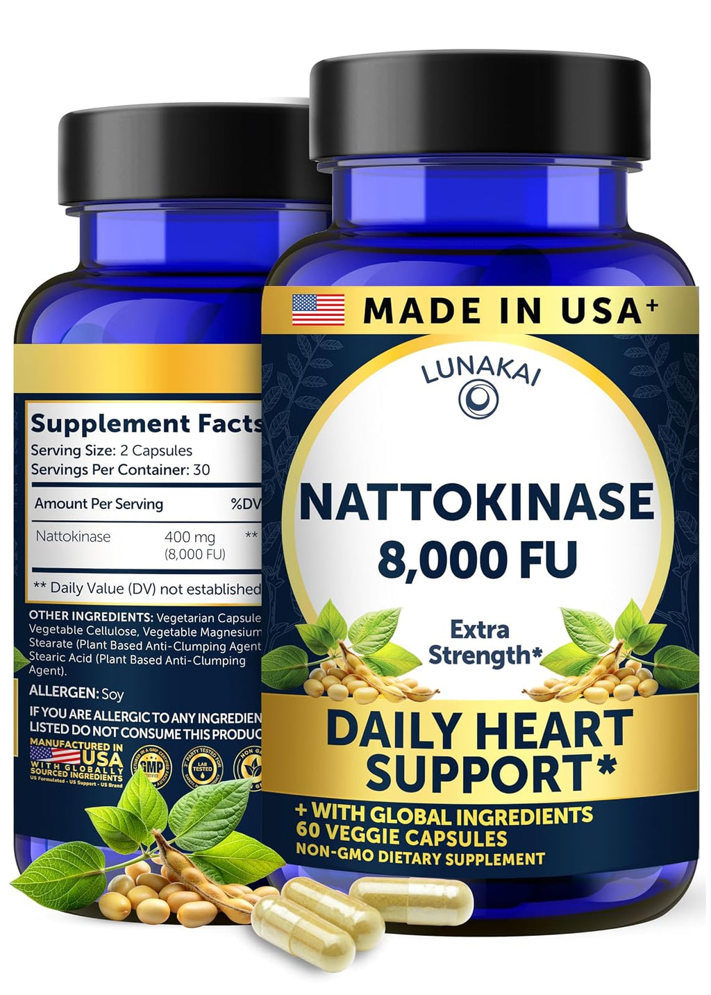 Lunakai Nattokinase digestive enzymes supplement