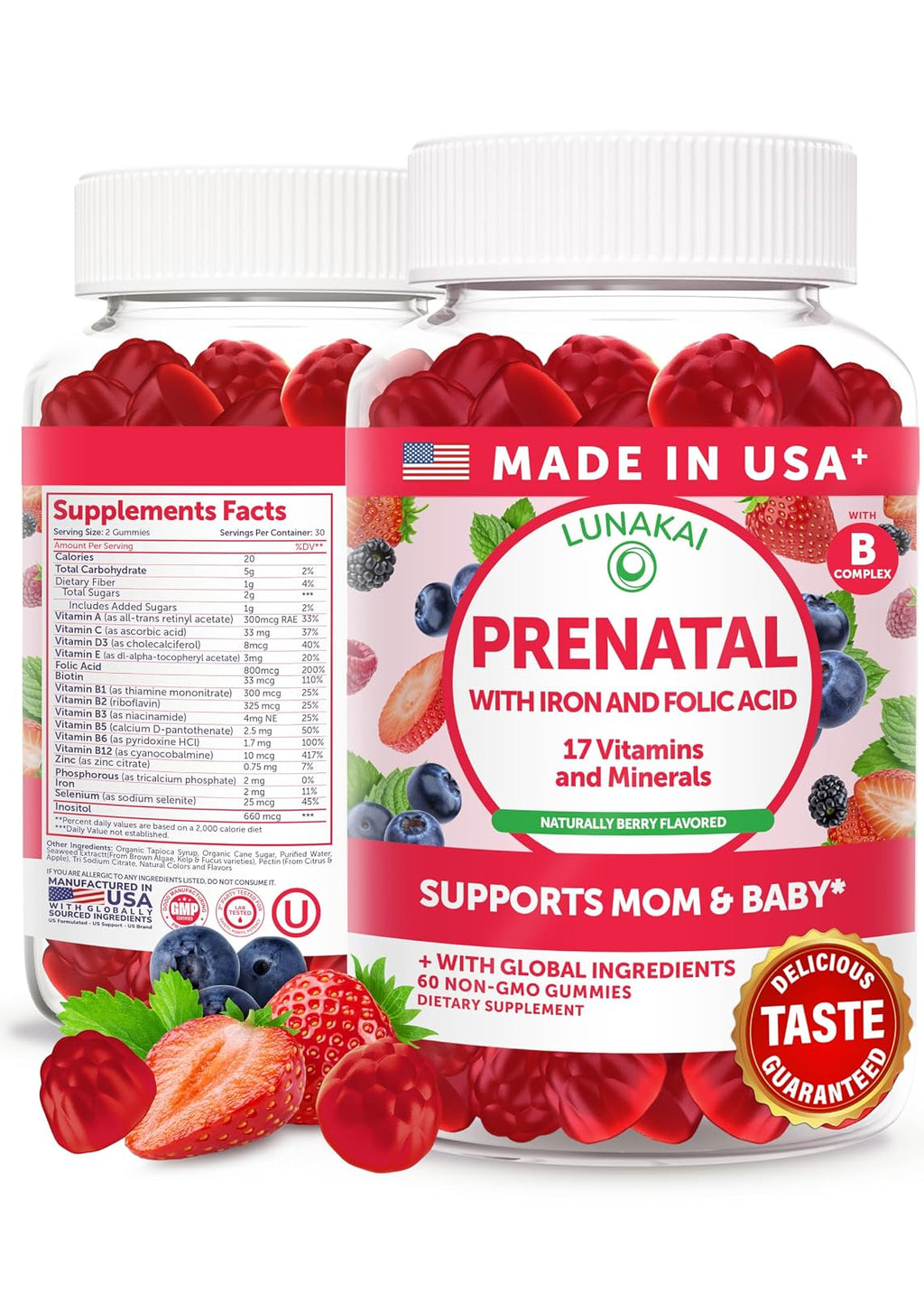 Lunakai prenatal vitamins for healthy pregnancy