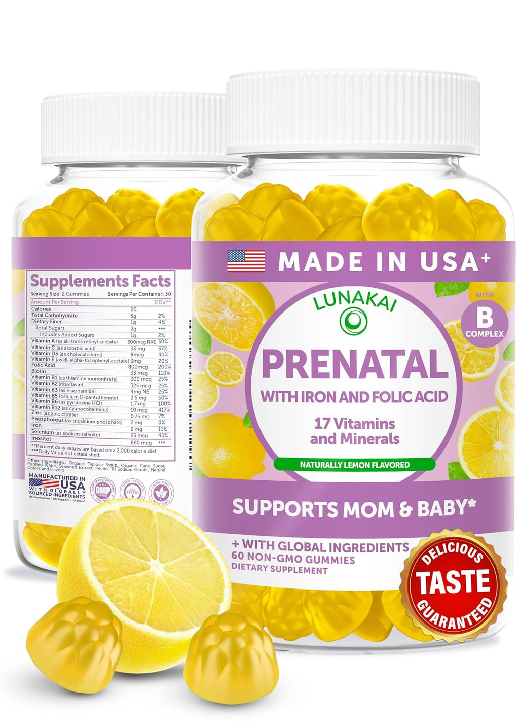 Lunakai prenatal vitamins for healthy pregnancy