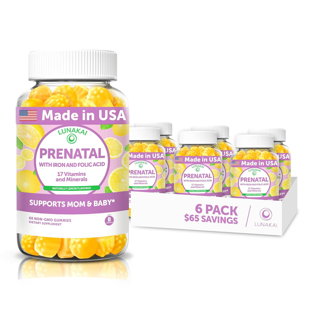 Lunakai prenatal vitamins with iron