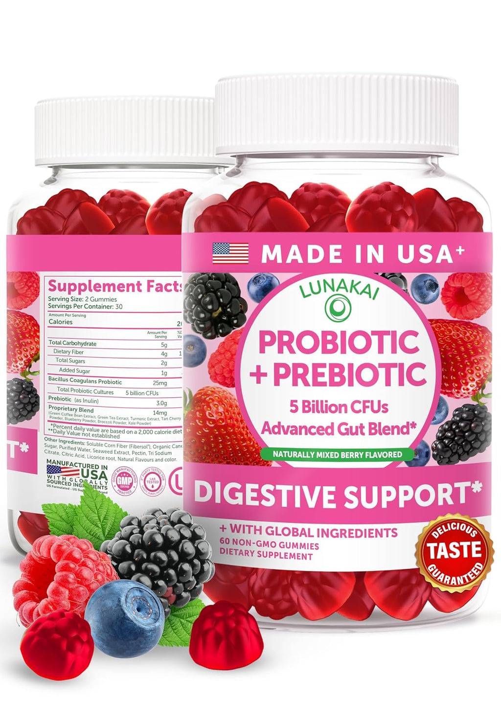Lunakai probiotics for women gummies