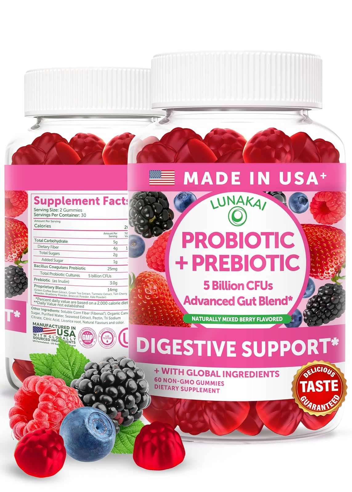 Lunakai probiotics for women gummies