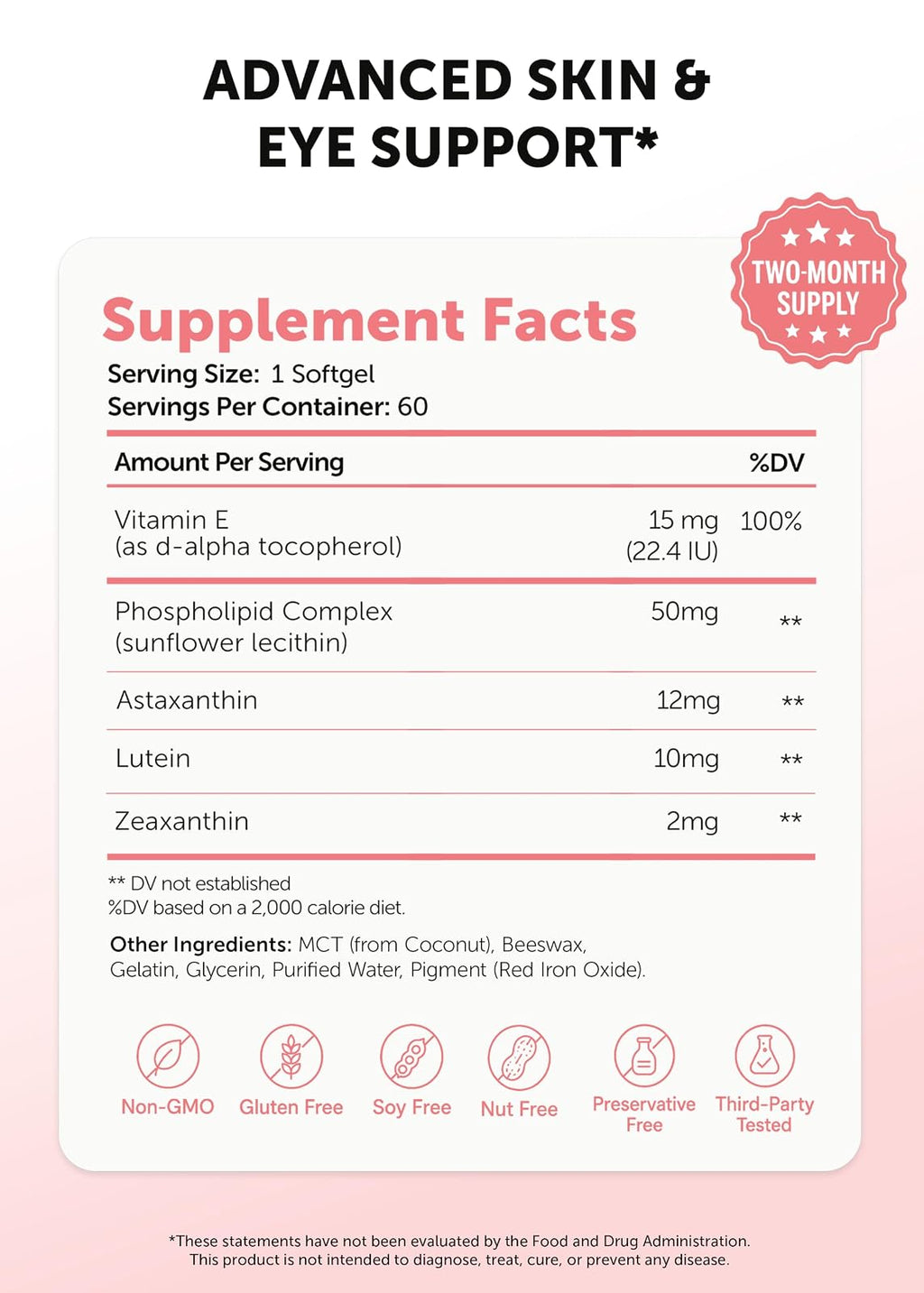 Lunakai softgels for skin health