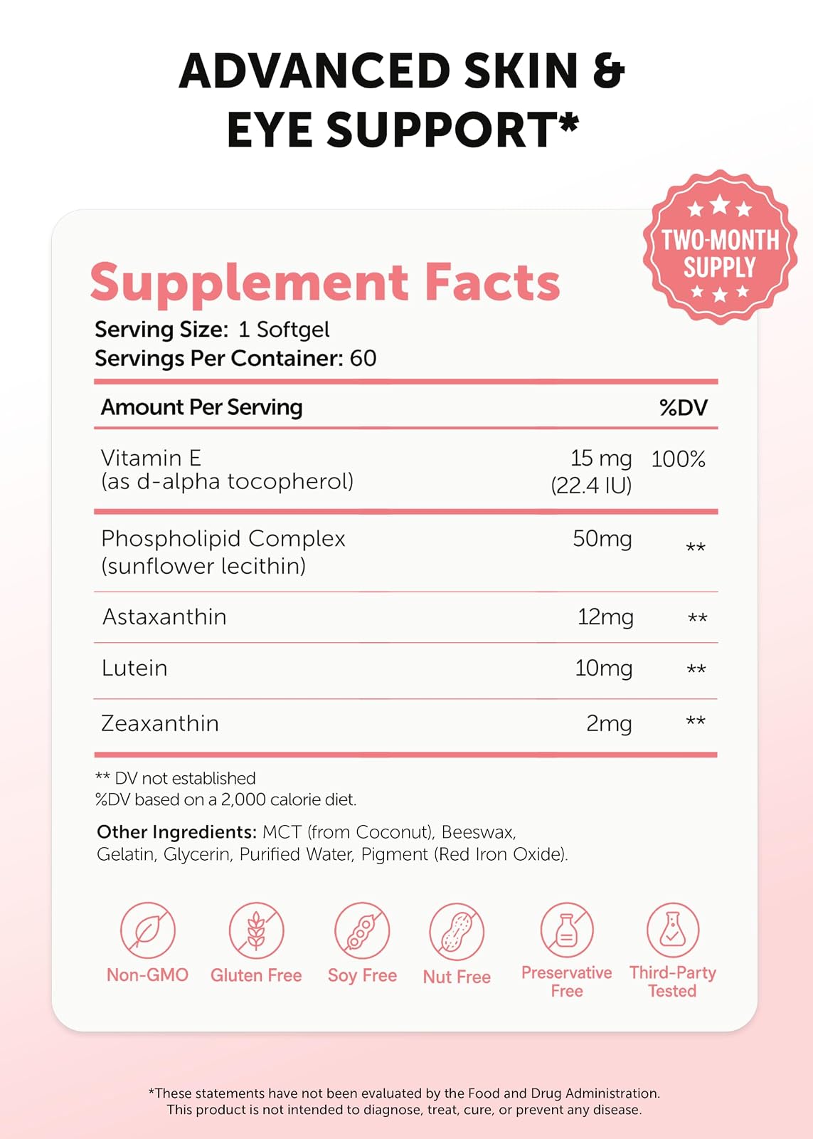 Lunakai softgels for skin health