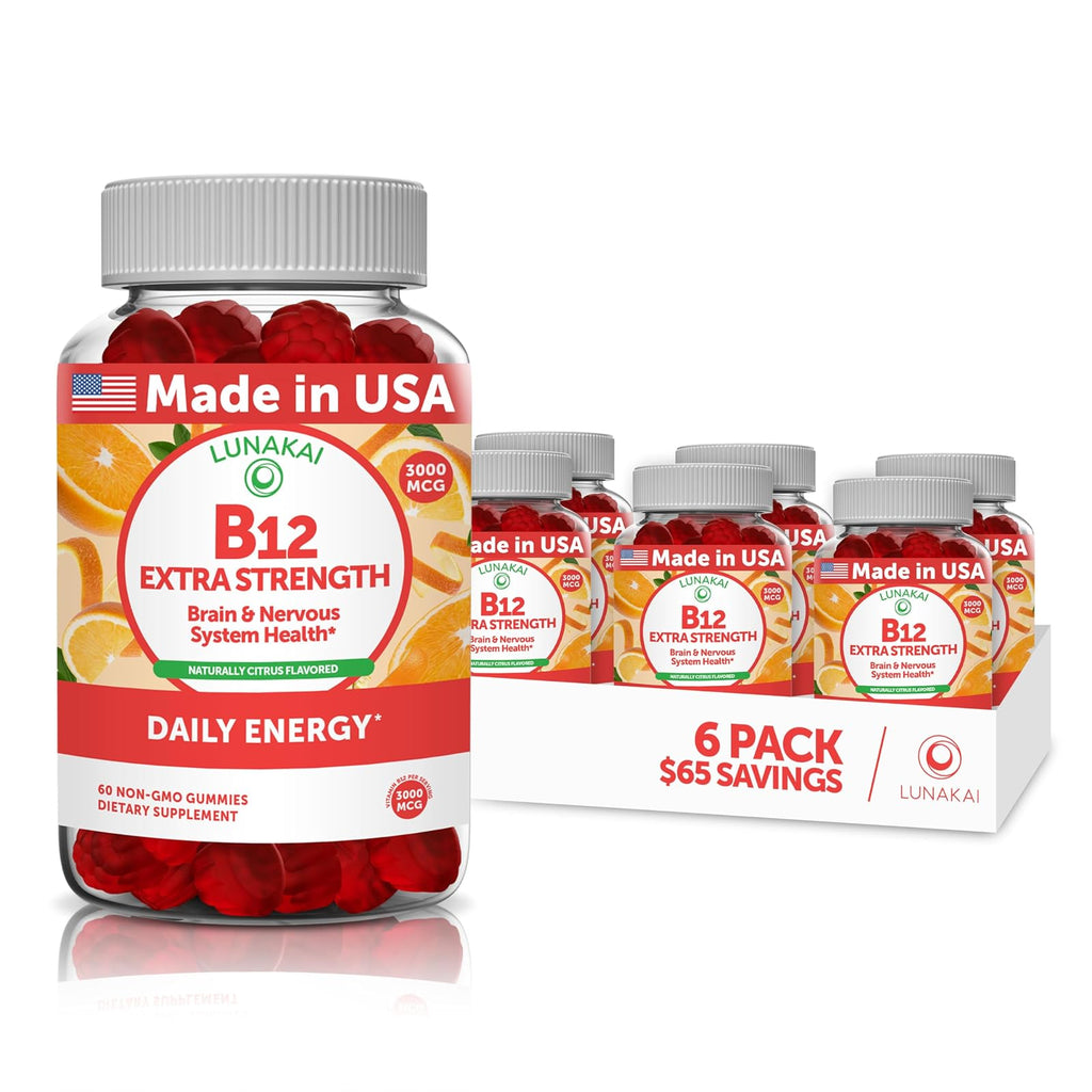 Lunakai vitamin B12 gummies for energy