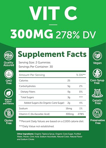 Lunakai vitamin C gummies 60 count