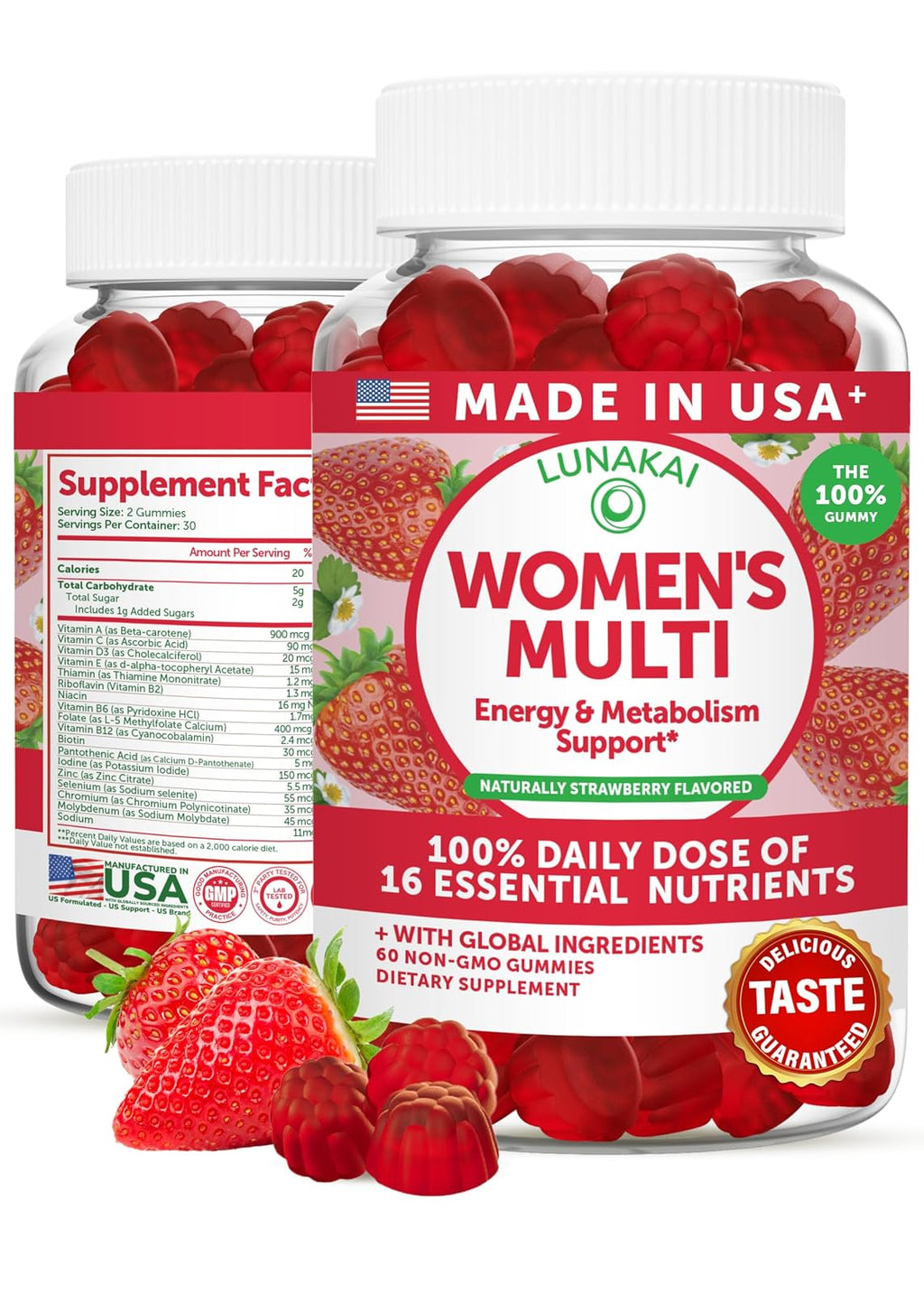 Lunakai women's multivitamin gummies