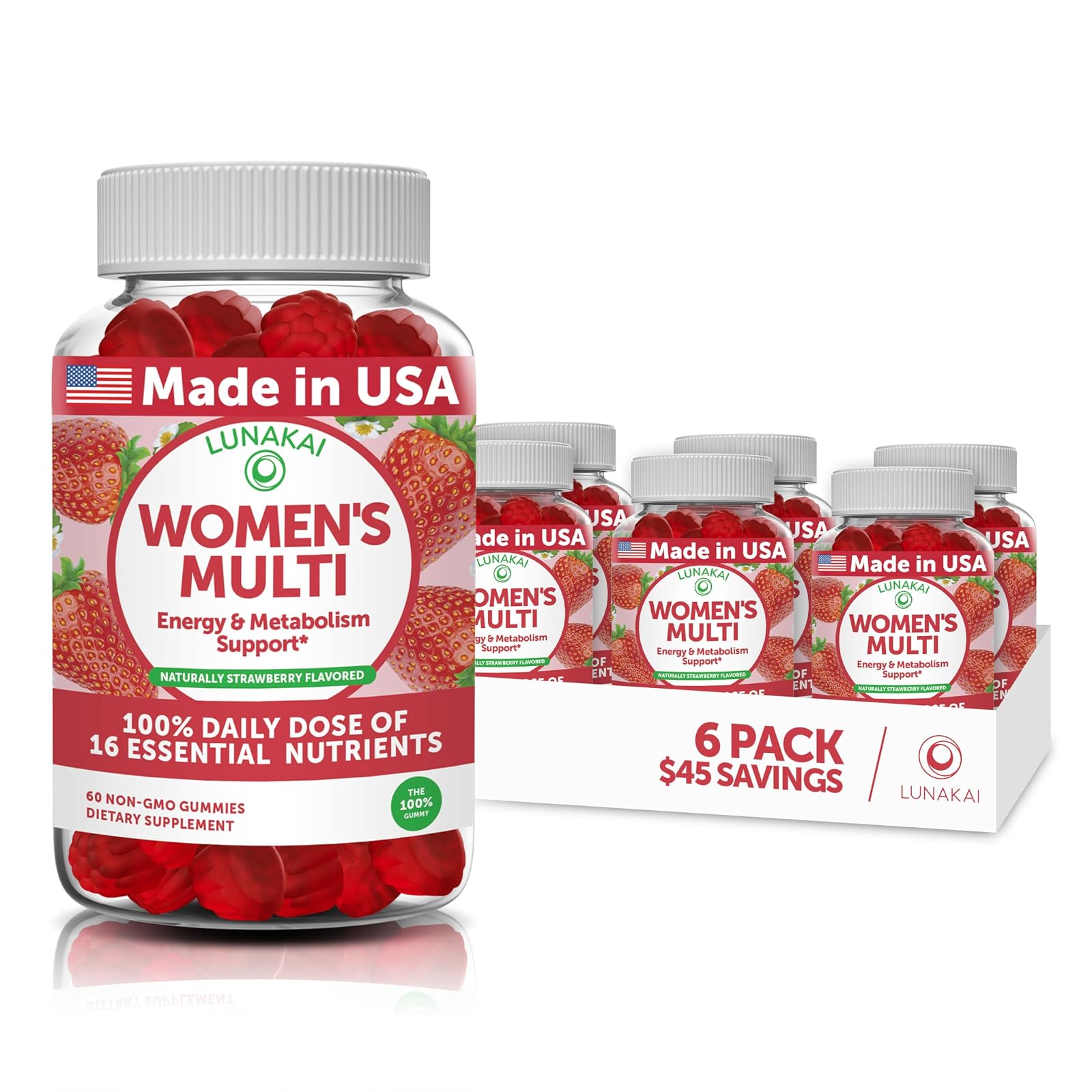 Lunakai women's multivitamin gummies