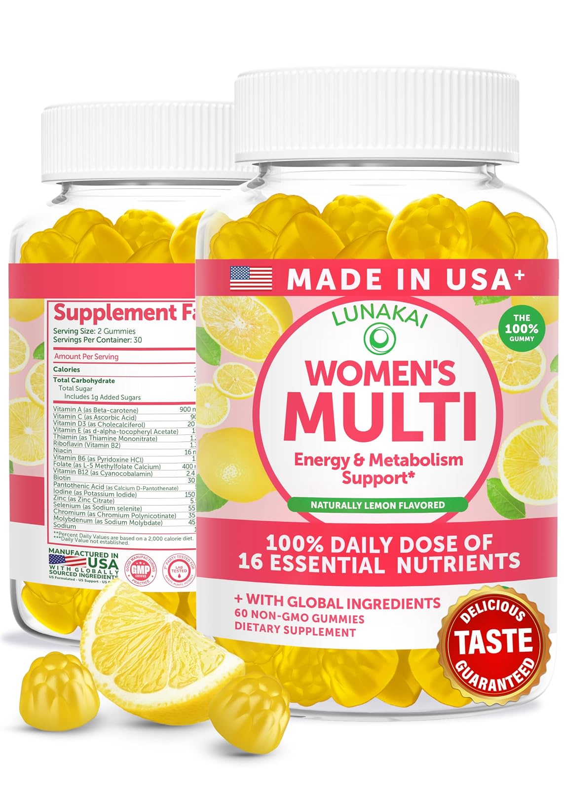 Lunakai women's multivitamin gummies