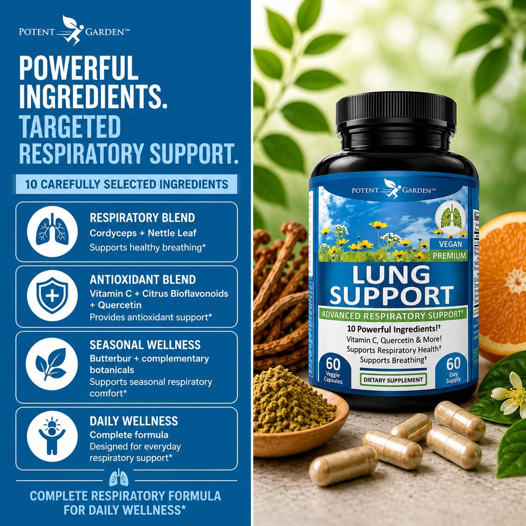 Lung health support with quercetin