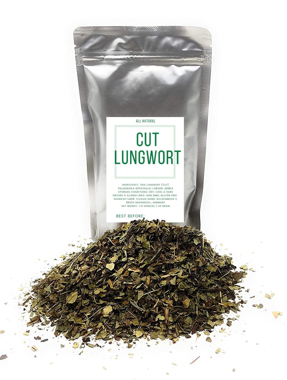 Lungwort herbal tea for respiratory health