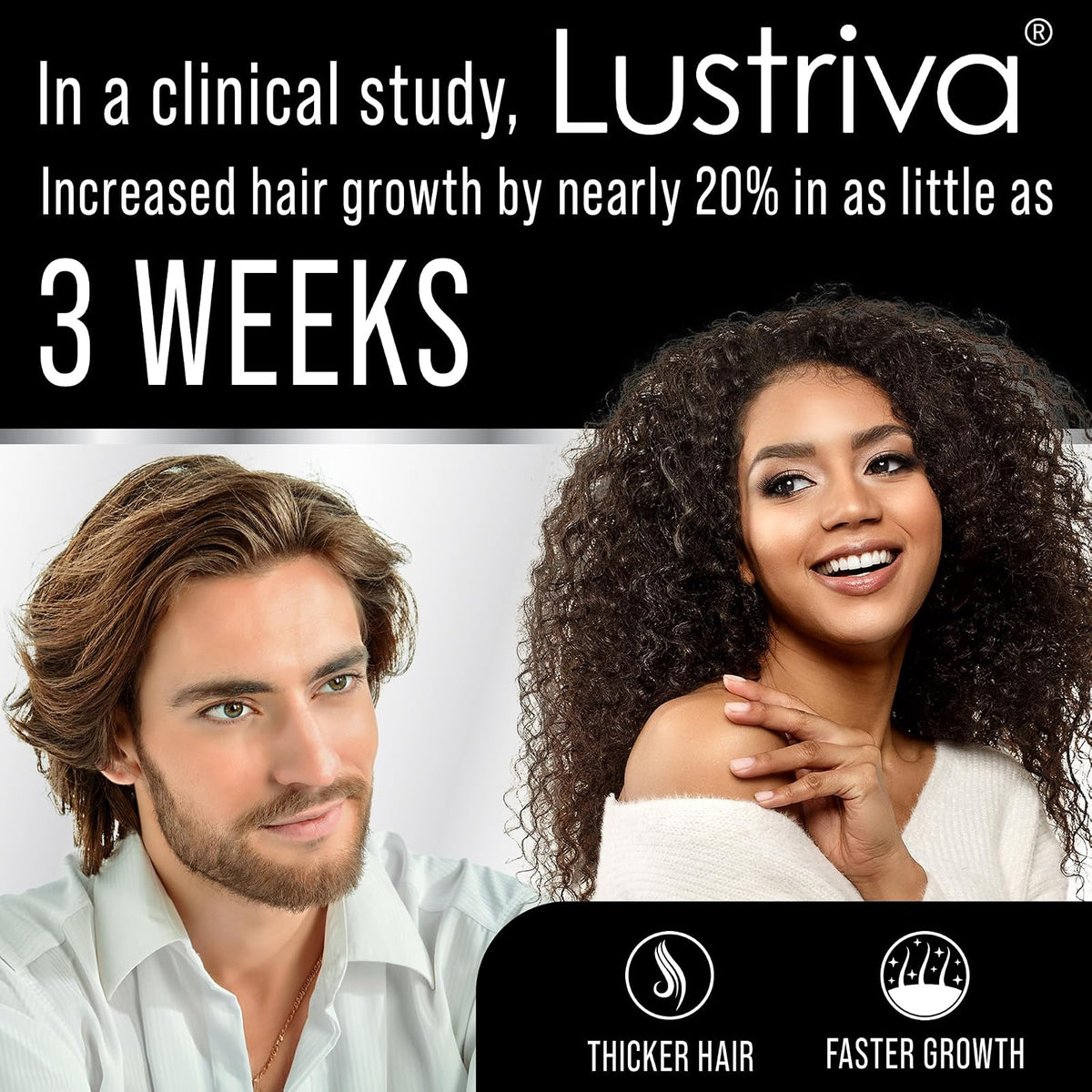 Lustriva vitamins for thicker hair