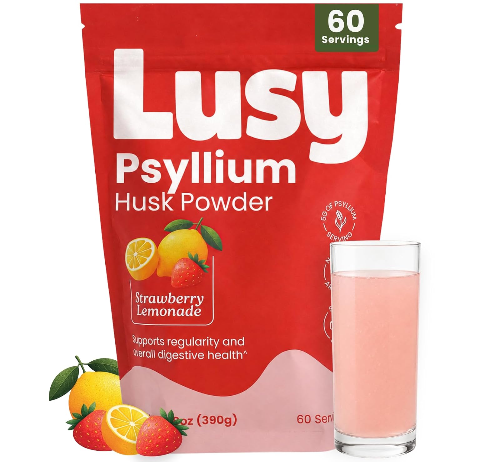 Lusy psyllium husk fiber supplement