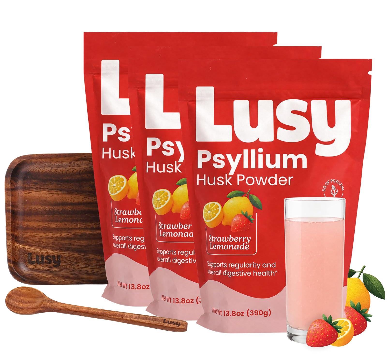 Lusy psyllium husk fiber supplement