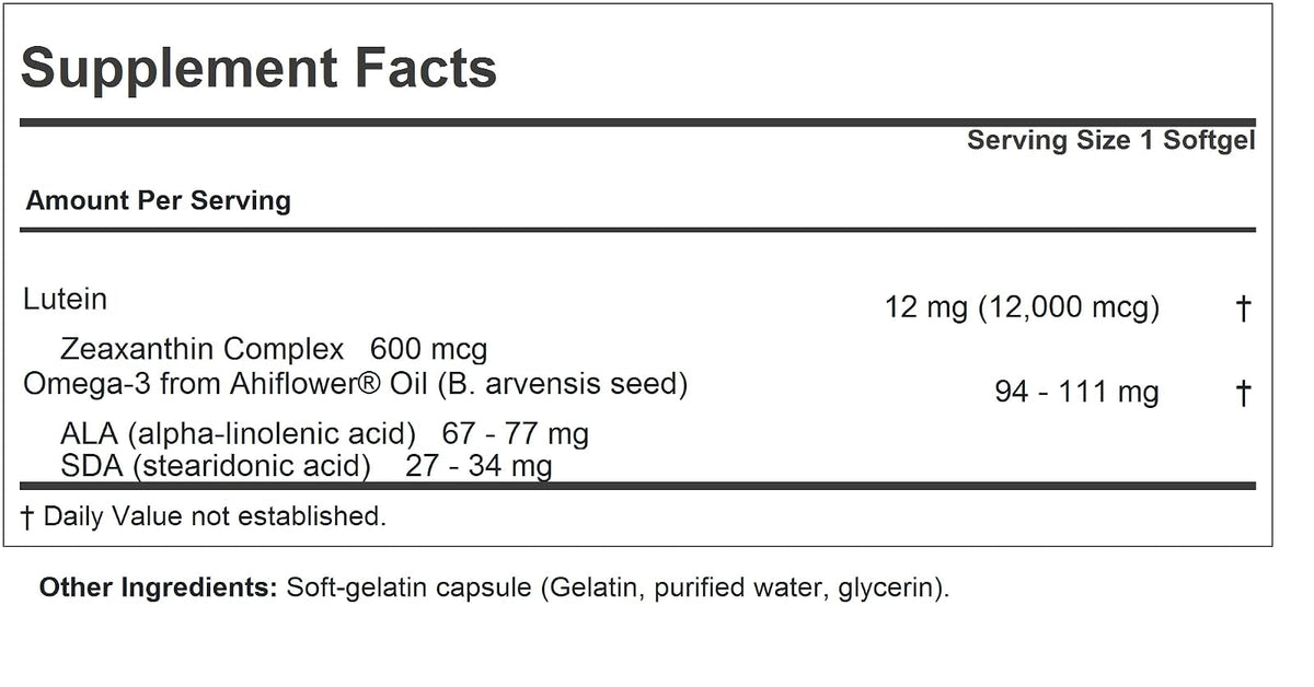 Lutein 12 mg for vision support