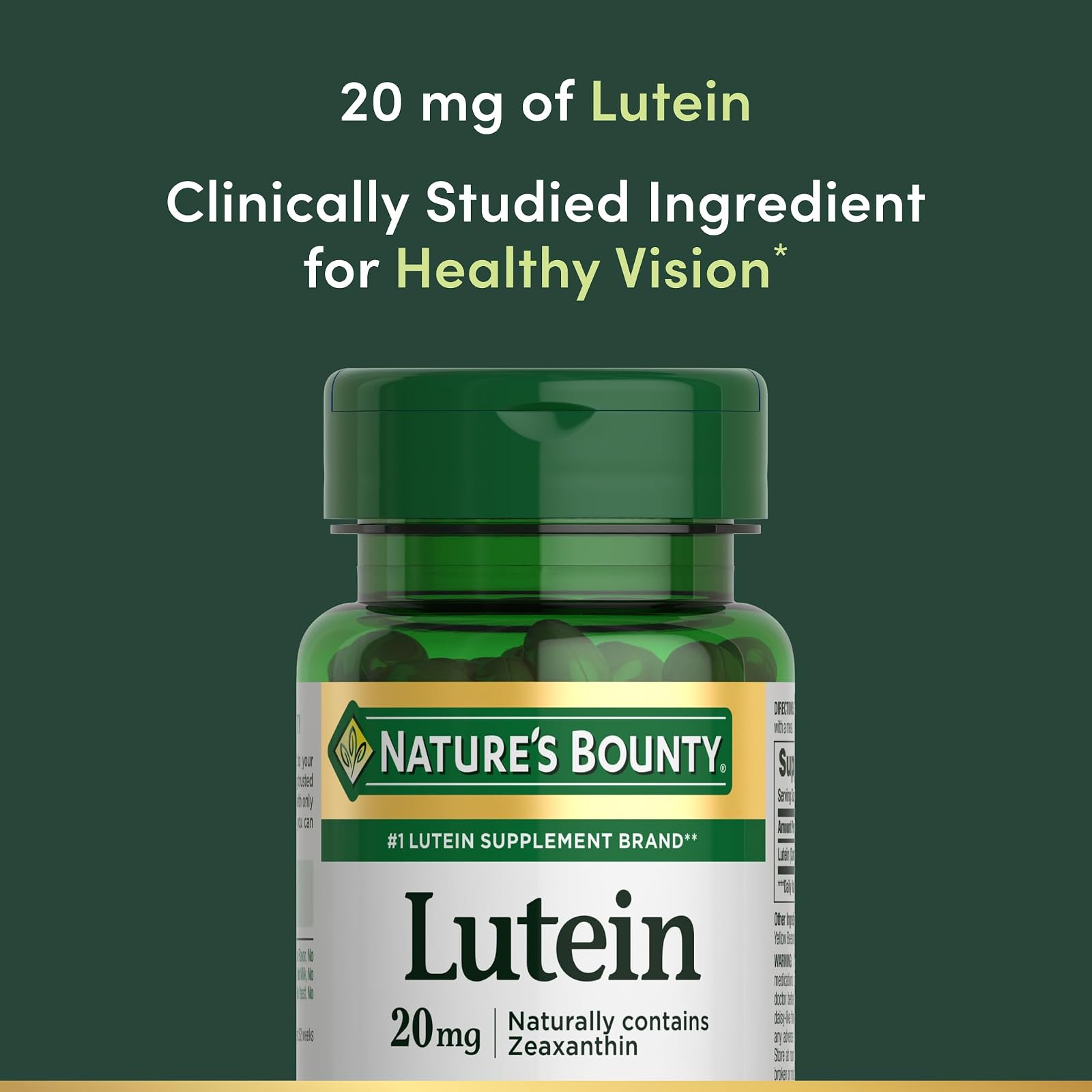 Lutein 20 mg for vision support