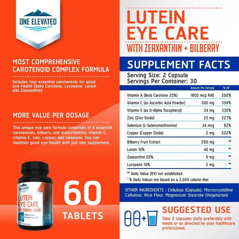 lutein 20 mg softgels for vision