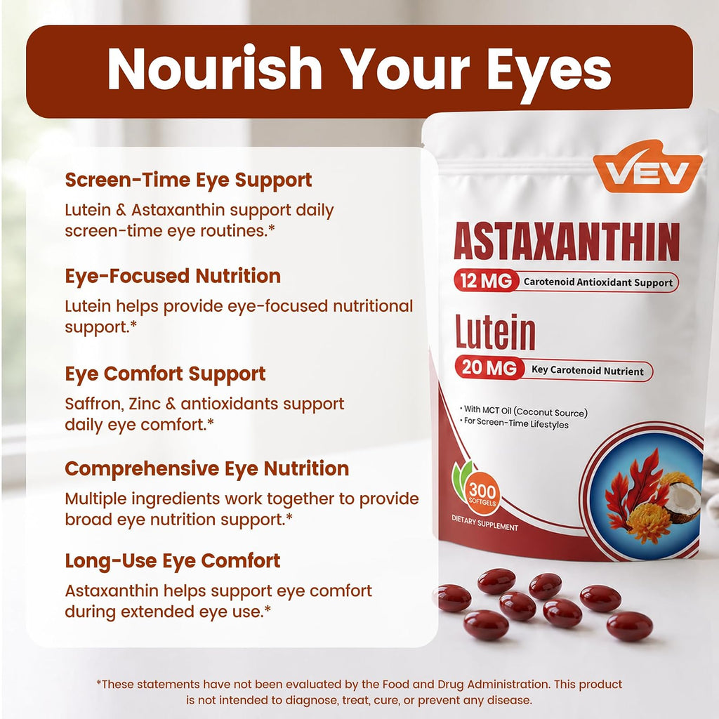 Lutein and Astaxanthin blend benefits