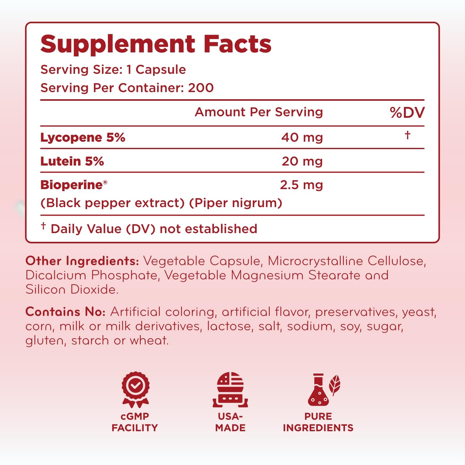 Lutein and Lycopene for healthy skin