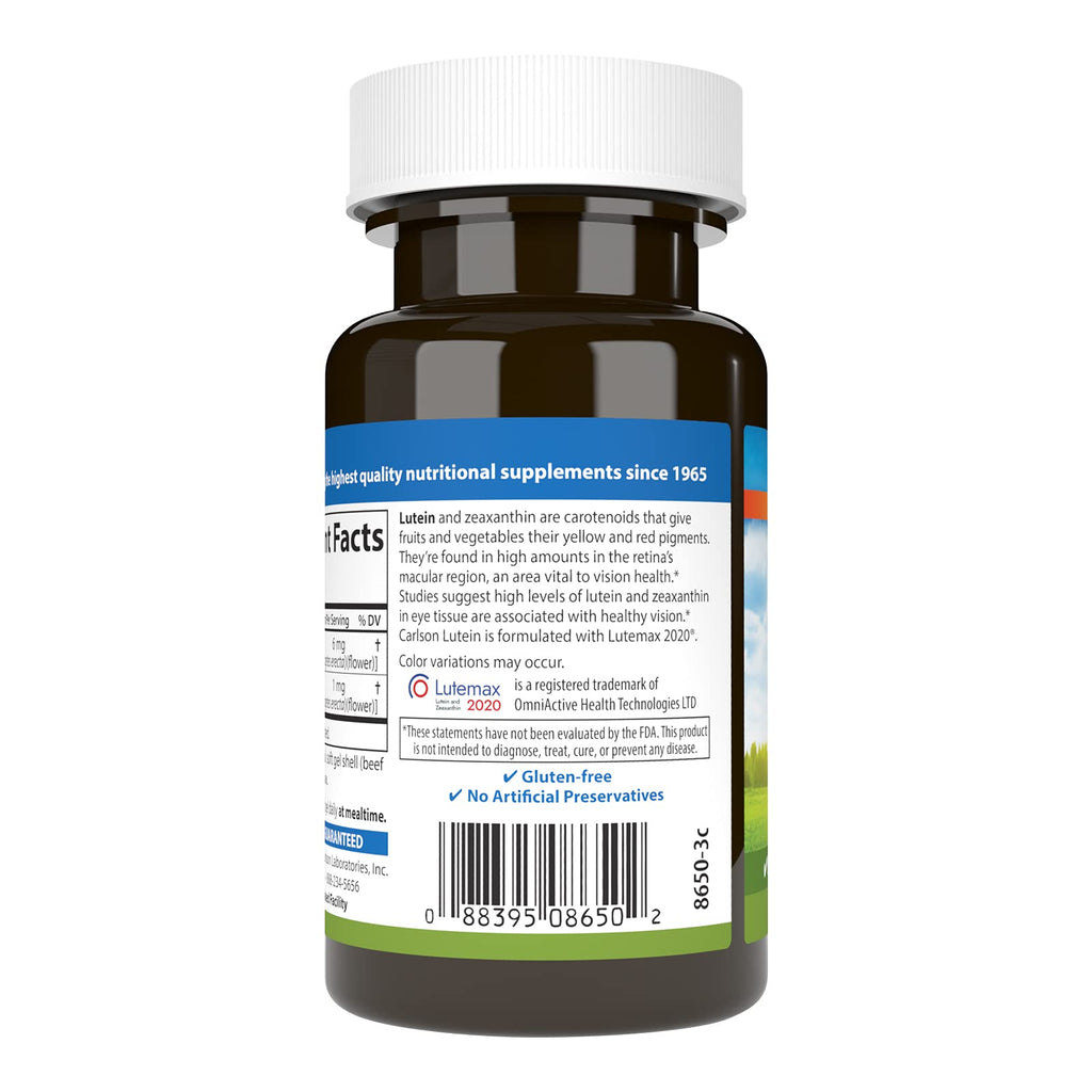 Lutein and Zeaxanthin antioxidant support