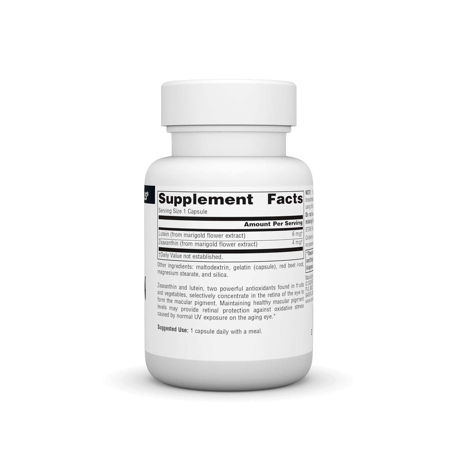 Lutein and Zeaxanthin antioxidant support