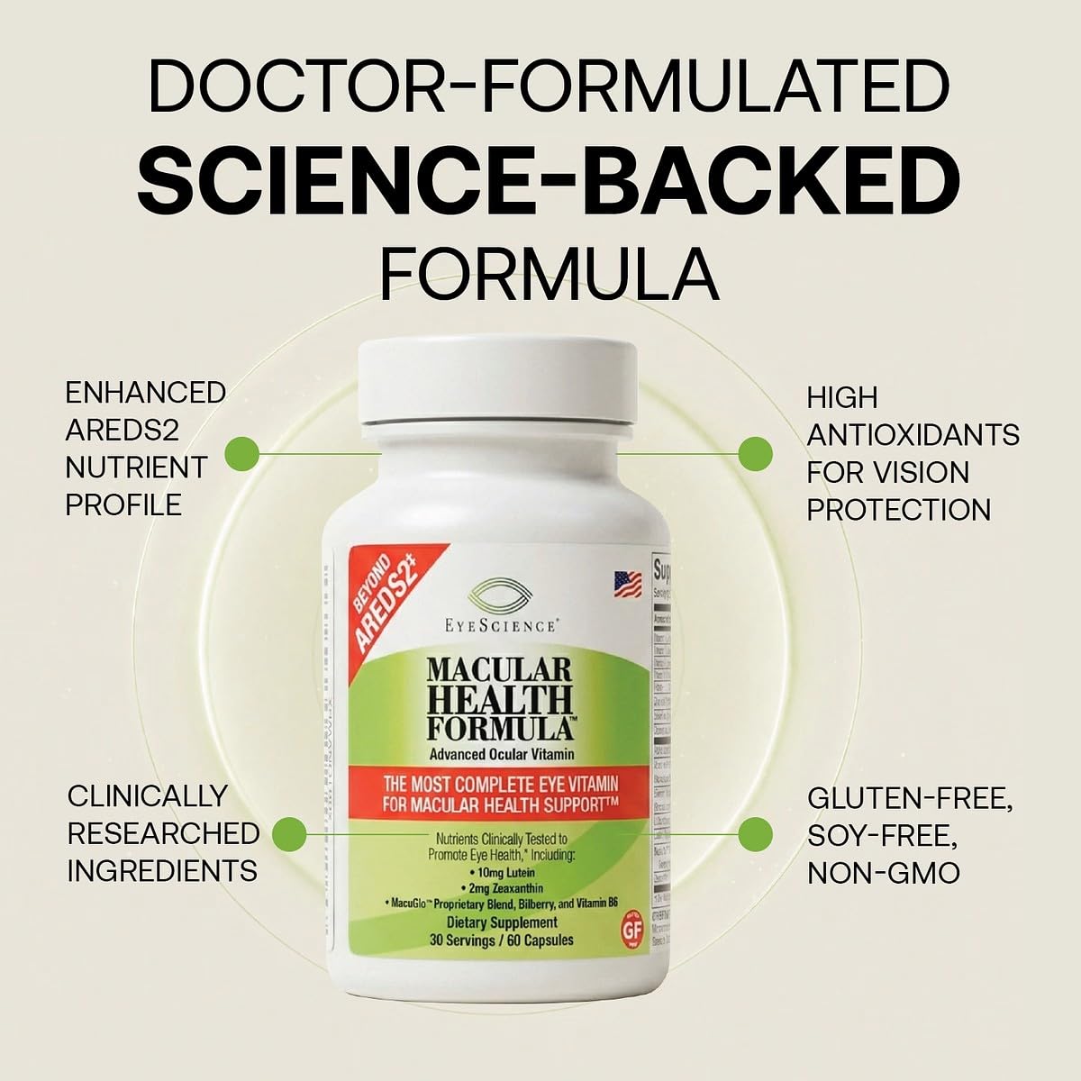Lutein and Zeaxanthin eye support formula