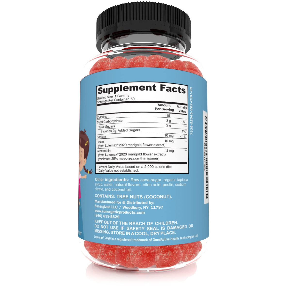 Lutein and zeaxanthin gummies for kids