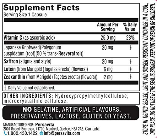 Lutein and zeaxanthin supplement features