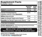 Lutein and zeaxanthin supplement features