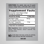 Lutein and zeaxanthin vitamin A supplement