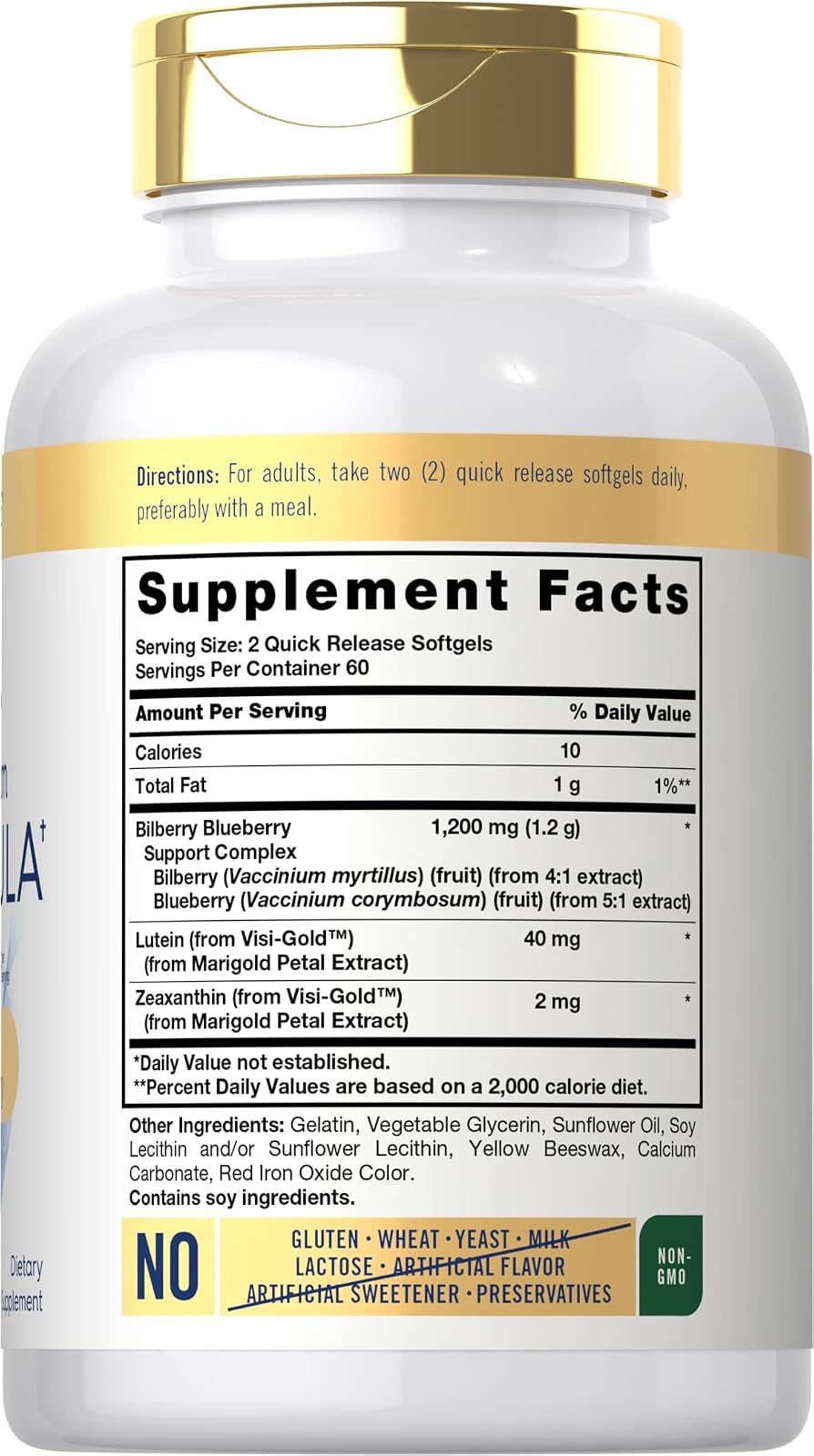 Lutein and Zeaxanthin vitamin A supplement