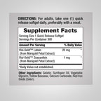 Lutein and zeaxanthin vitamin A supplements