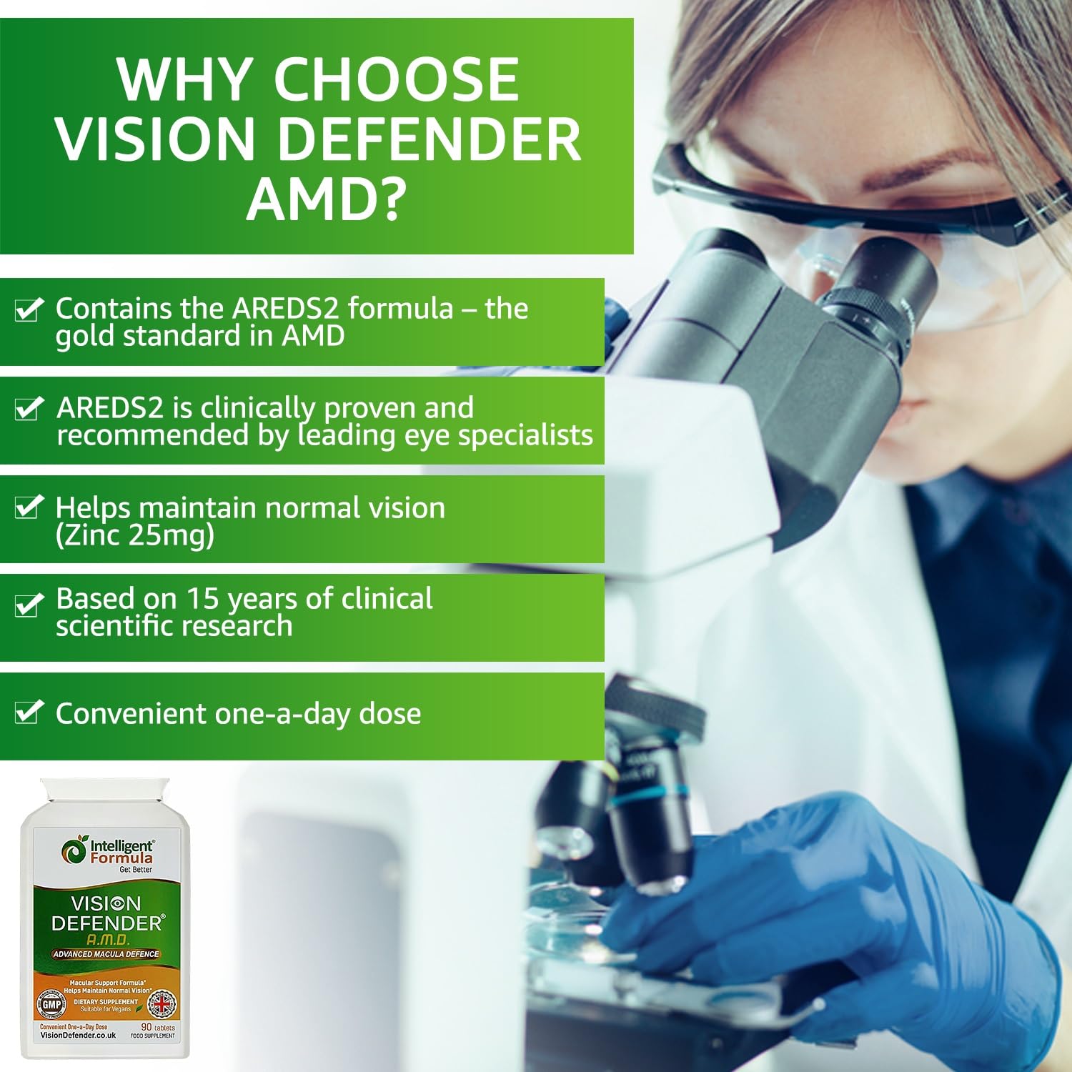 Lutein and zinc for eye support