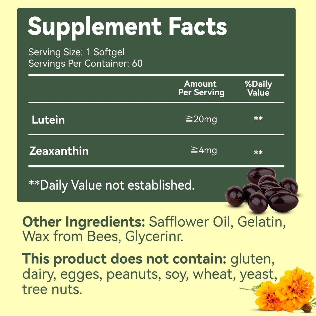 Lutein for eye health support