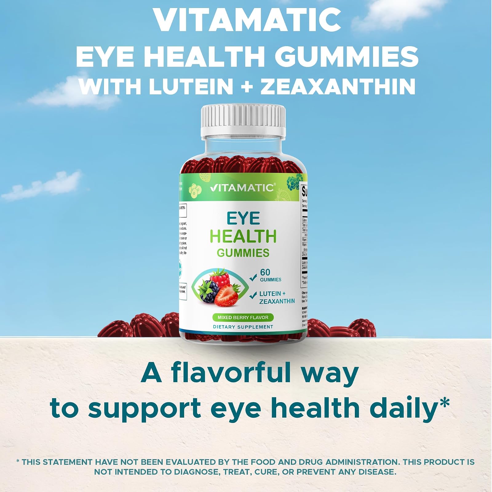 Lutein gummies for daily nutrition