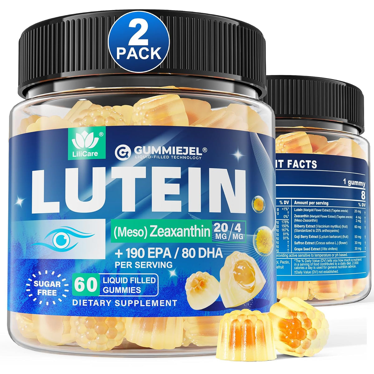 Lutein gummies for eye health