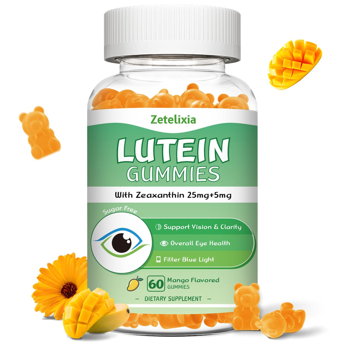 Lutein gummies for eye health