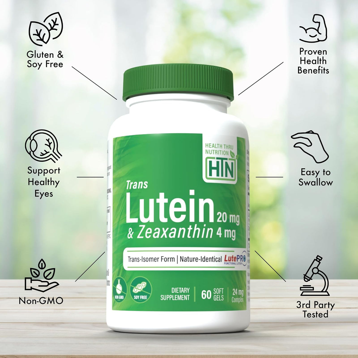 Lutein softgels for daily wellness