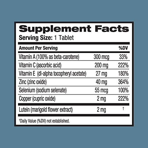 Lutein with antioxidants for eye care