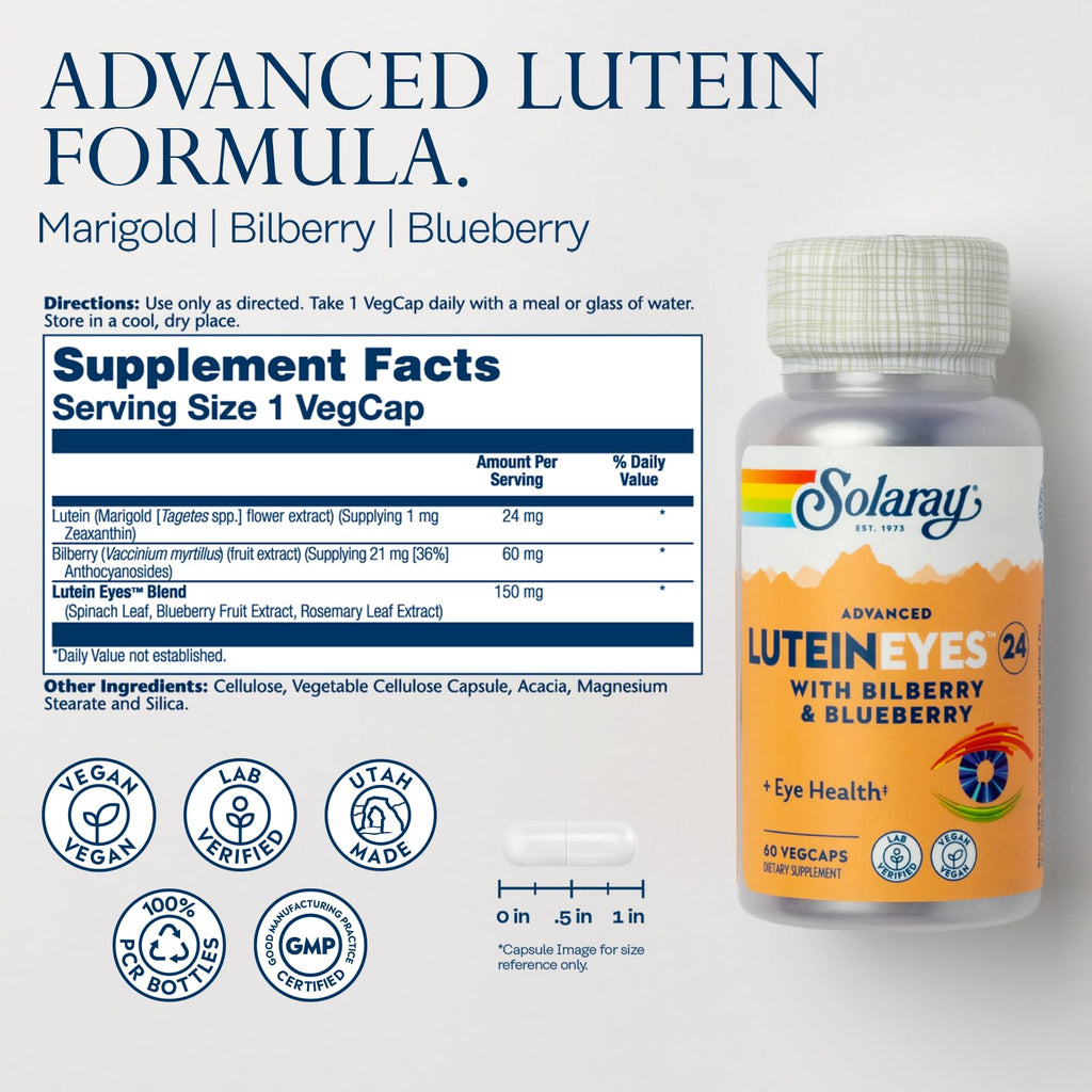 Lutein with Zeaxanthin for eye health
