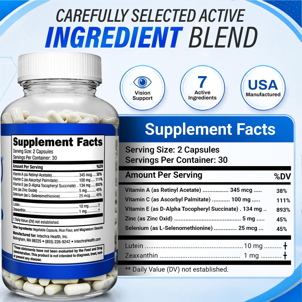 Lutein & Zeaxanthin antioxidant capsules
