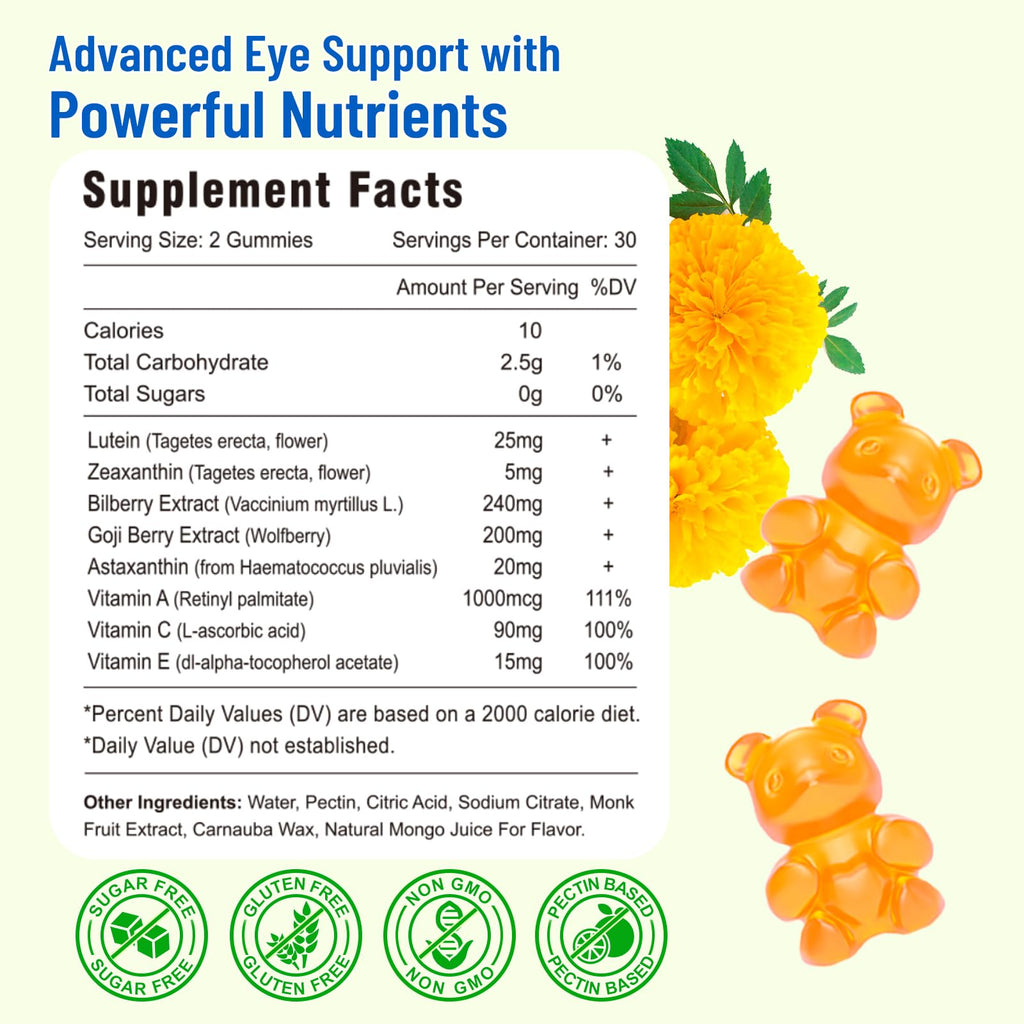 lutein zeaxanthin gummies for vision