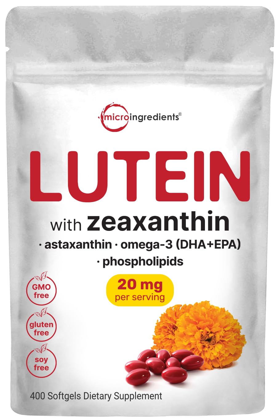 Lutein & Zeaxanthin softgels for eye health