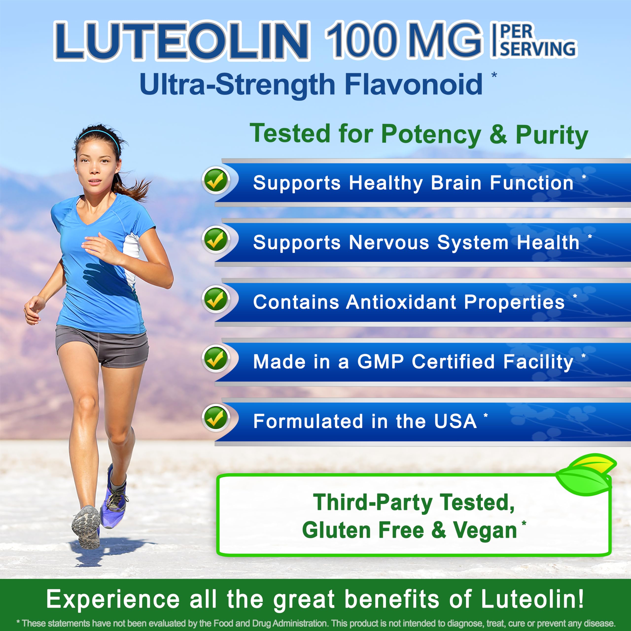 Luteolin 100mg for mental clarity
