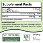 Luteolin softgels for stress relief