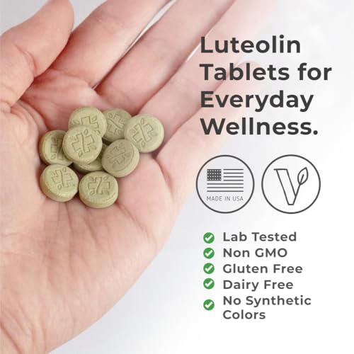 Luteolin tablets for stress relief