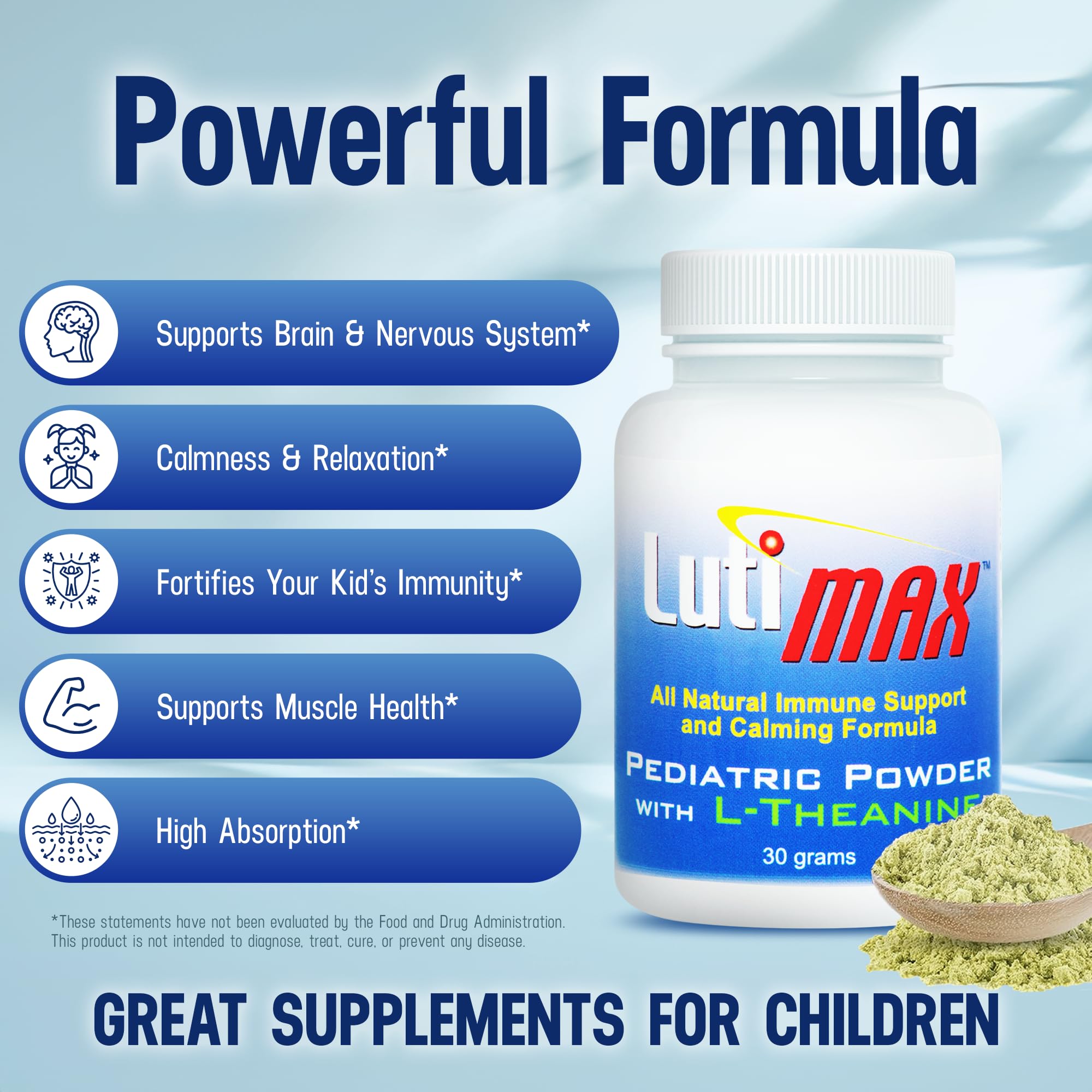 Lutimax powder for muscle support